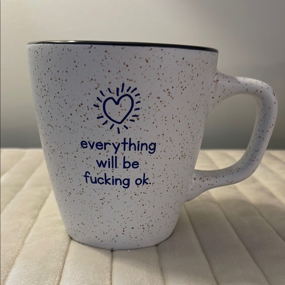 Dining | Markdown Speckled Ceramic Mug With Funny Motivational Message ...